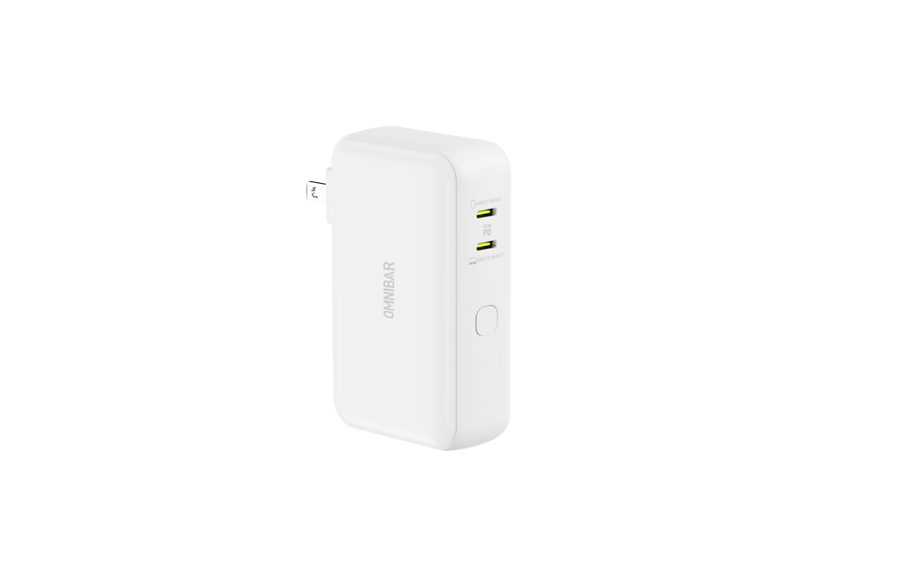 Omnibar 5000mAh 2-in-1 Charger & Power Bank(White) – OMNIBAR