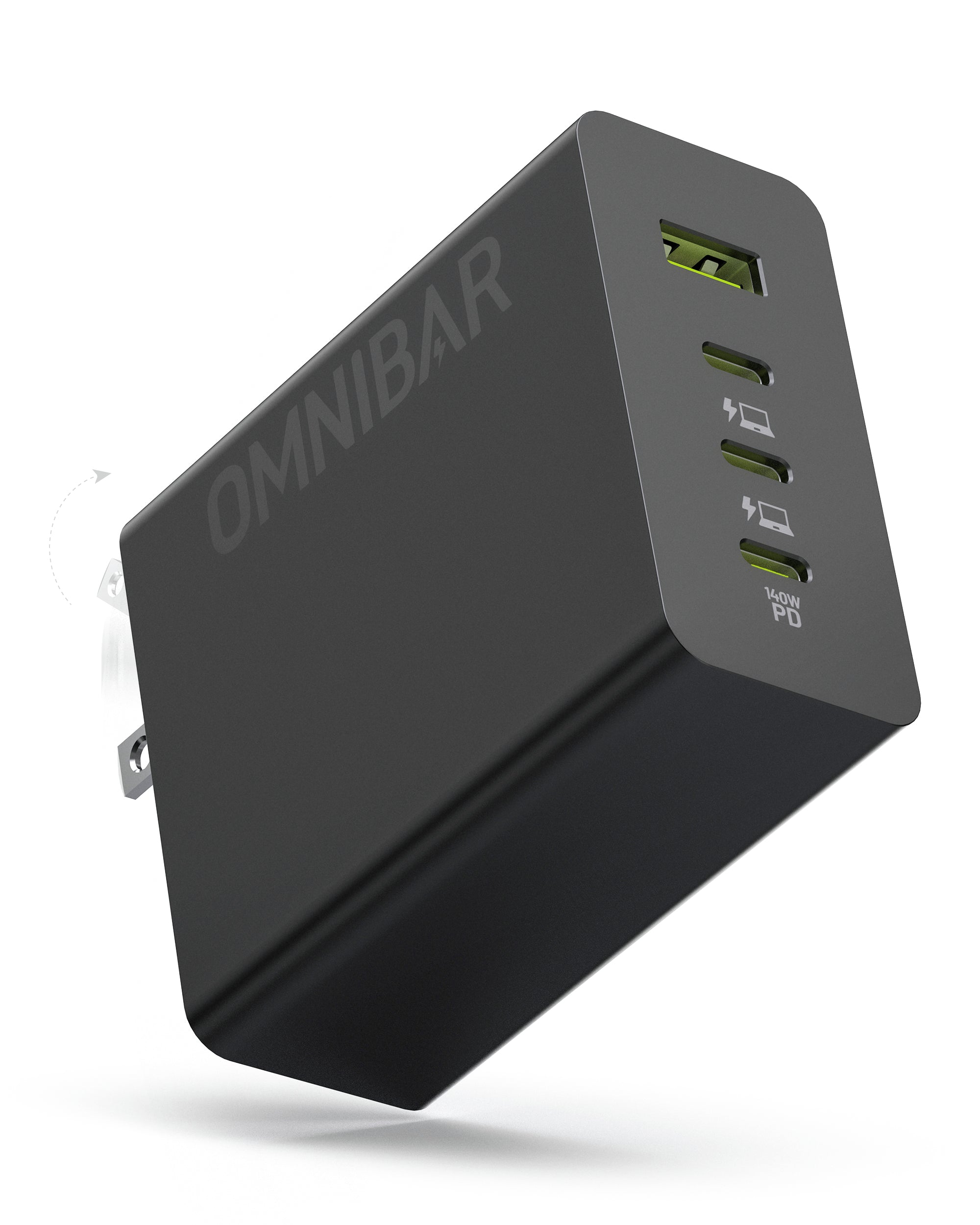 Juno 4-Port GaN Wall Charger 140W – OMNIBAR